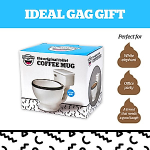 BigMouth Inc. The Original Toilet Mug - Novelty Coffee Mug - Hilarious 12 oz Ceramic Coffee Cup – Perfect for Home or Office, Makes a Great Gag Gift for All Ages