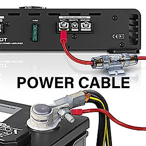 BOSS Audio Systems 8BK 8 Gauge Amplifier Installation Wiring Kit - A Car Amplifier Wiring Kit Helps You Make Connections and Brings Power to Your Radio, Subwoofers and Speakers