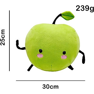 OZIF Stardew Plush Toy Valley Doll Figure Apple Junimo Plush Plants Stuffed Animal Green Soft Plush Pillow, Best Gift for Your Family (12"-30 cm) (Green Apple Juni)