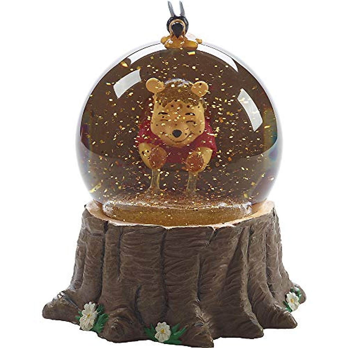 Precious Moments, Disney Showcase Winnie The Pooh Musical Snow Globe, For The Love Of Hunny, Resin/Glass, #171708 , Brown