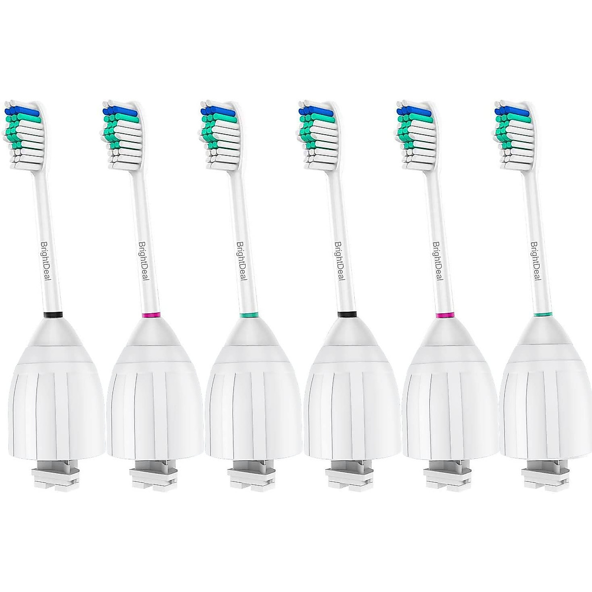 BrightDeal Replacement Toothbrush Heads Compatible with Philips Sonicare Toothbrush Electric Handle, for Sonicare E Series Essence, Xtreme, Elite, Advance and CleanCare Toothbrush, 6 Pack