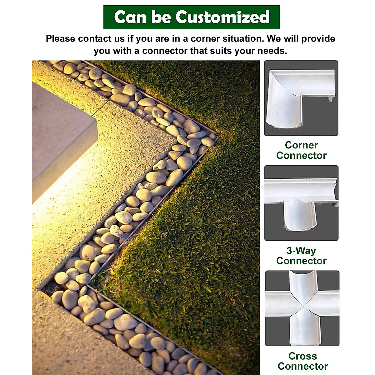 Blazea Garden Trench Drain System, Functional & Decorative Channel Drain Kit with Grate, Floor Drain Drainage Pipe for Bath/Garage/Yard(Size:20x25cm(7 7/8x9 7/8"))