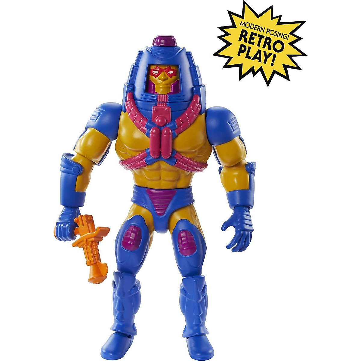 Masters of the Universe Origins Man-E-Faces 5.5-in Action Figure, Battle Figure for Storytelling Play and Display, Gift for 6 to 10-Year-Olds and Adult Collectors