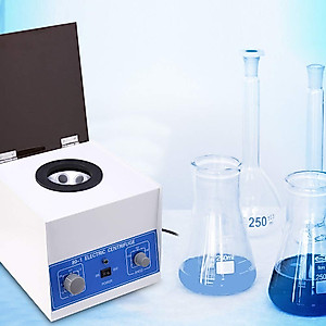 TOPQSC Electric Lab Benchtop Centrifuge, 4000rpm Speed Desktop Machine 6 Tubes x 20ml, with Timer 0-60min and Speed Control
