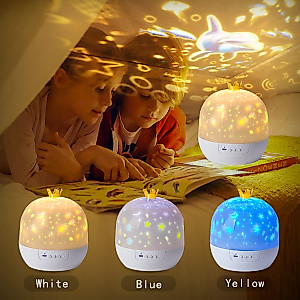 Night Lights for Kids, Star Projector Lamp, 15 Sets of Films, Planetarium Projector Night Light for Boys and Girls Birthday Gifts, Christmas, Parties, Best Gift for Baby's Bedroom