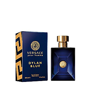 Versace Pour Homme Sealed Dylan Blue Eau de Toilette, Multi Citrus 3.4 Fl Oz