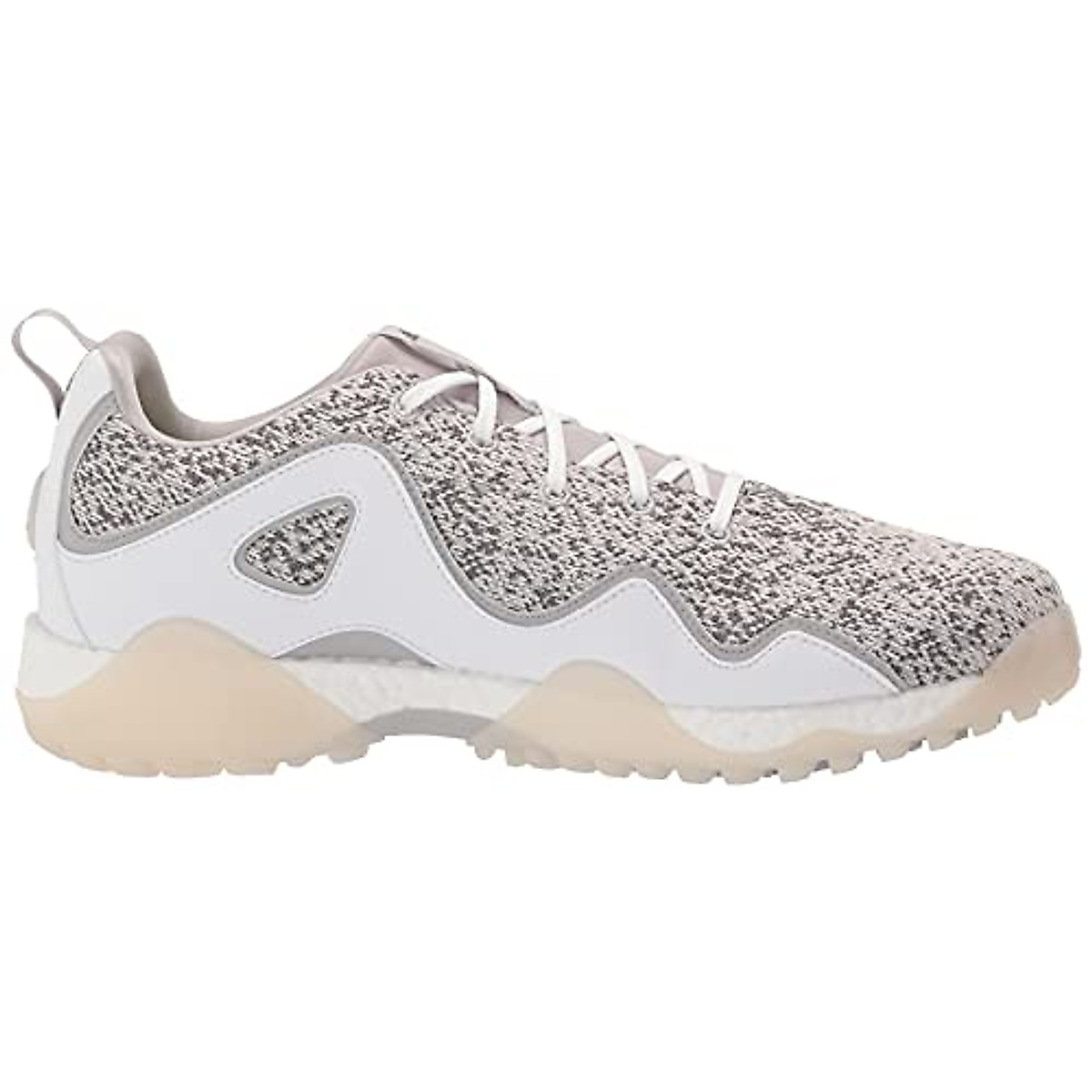 adidas Men's CodeChaos 21 Primeblue Spikeless Golf Shoes, Footwear White/Grey Four/Grey Two, 9.5