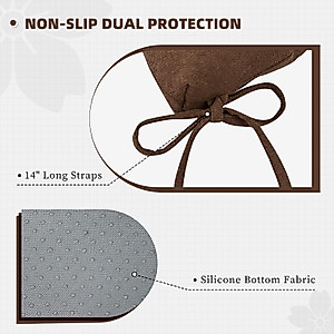 HAVARGO Rocking Chair Cushion Indoor High Back Wooden Rocker Adirondack Chair Cushions, Tufted Patio 1Pc Chair Pad Cushion and 1 Pc Back Cushion Brown