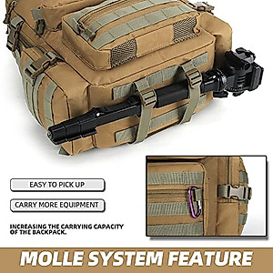 Lovelinks21 Hiking Trekking Rucksack Military Hiking Backpack 3 Day Molle Assault Pack Waterproof EDC Bag for Outdoor