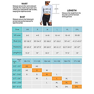 BALEAF Women's Workout Top Long Sleeve Crop Top Athletic Cropped Pullover for Running Gym Yoga Blue M