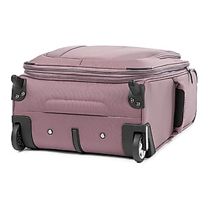 Travelpro Maxlite 5 Softside Expandable Upright 2 Wheel Carry on Luggage, Lightweight Suitcase, Men and Women, Dusty Rose Pink, Carry On 22-Inch