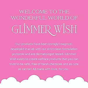 Premium Unicorn Conditioner by Glimmer Wish, Vanilla Cotton Candy Scent, Dermatologist Tested, Sulfate & Sulfite Free, Gluten & Paraben Free, PEG & EDTA Free, 100% Vegan, Coconut & Macadamia Seed Oil, Aloe Leaf Juice, 12 Fl Oz