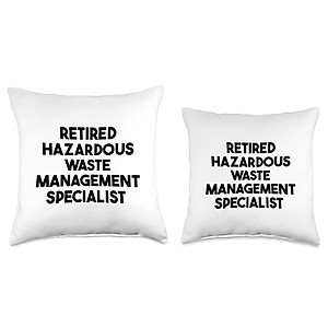 Retired Hazardous Waste Management Specialist Throw Pillow