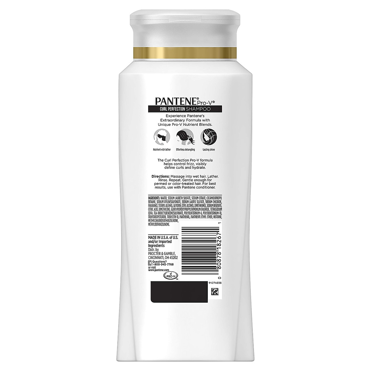 Pantene Pro-V Curl Perfection Shampoo, 20.1 Fl Oz, 20.100000000000001 Fl Oz