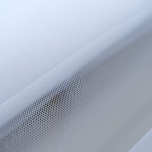 BalsaCircle 12-Inch x 300 feet White Tulle Fabric by The Bolt - Sewing DIY Craft Wedding Party Favors Decorations Costume Supplies