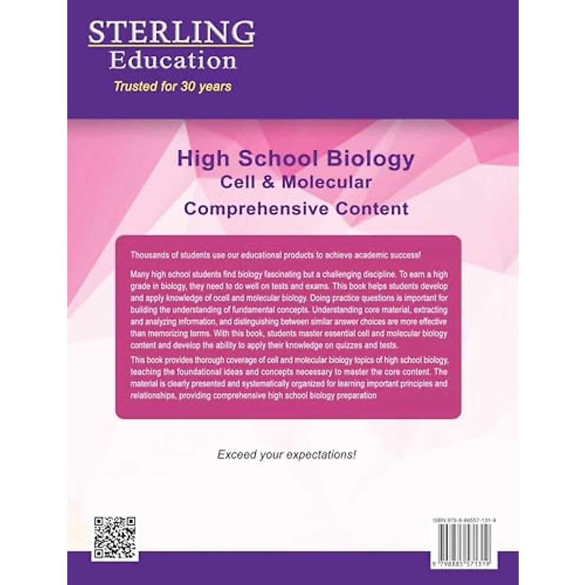 High School Biology: Comprehensive Content for Cell & Molecular Biology (High School STEM Series)