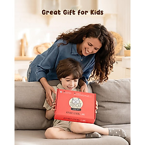 JoyCat Wooden Magnetic Fishing Game for Toddlers, Alphabet Educational Color Sorting Games Puzzle, Fine Motor Skills Toy with Letters, Preschool Learning ABC Toys Gift for Kids 3 4 5 Years Old