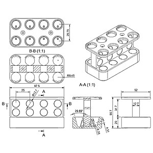 Magnetic Rack for 5 mL centrifuge Tubes