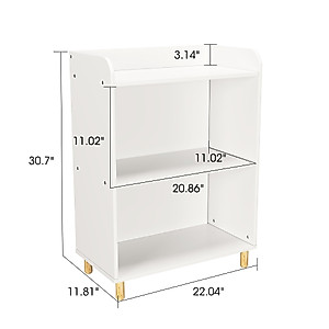 Zacis Kids Bookcase, 3-Tier Book Shelf Book RackToy Organizer Cabinet for Kids Room,Nursery, Playroom, Bedroom