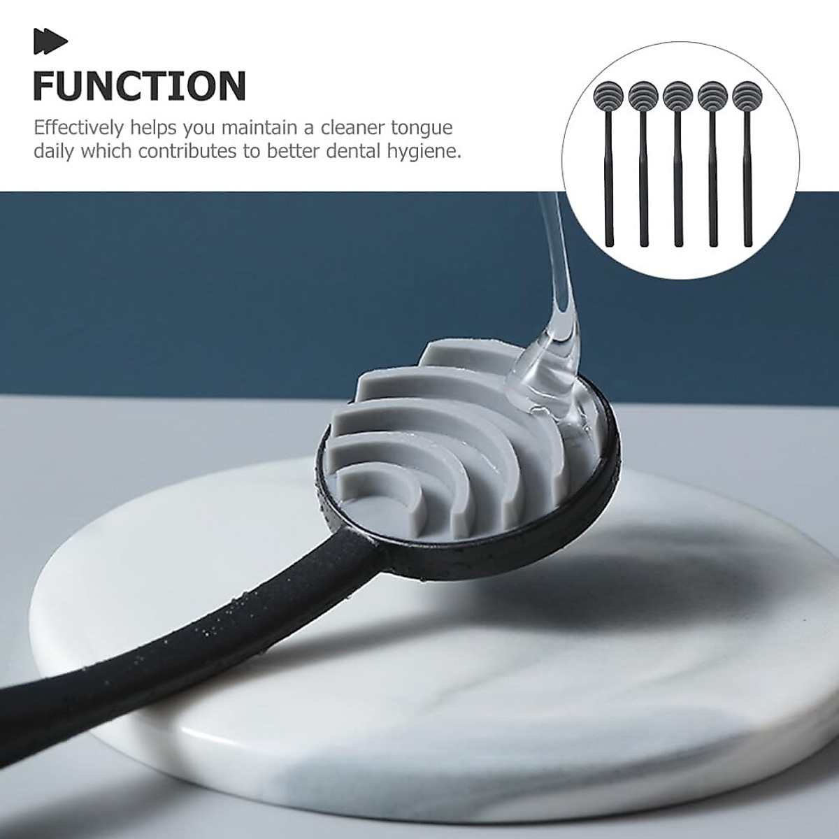 EXCEART 5pcs scraper tool silicone spatula cleaning brush household brush cleaners for adults breath freshening cleaners scrubber 2 in 1 gel cream plastic