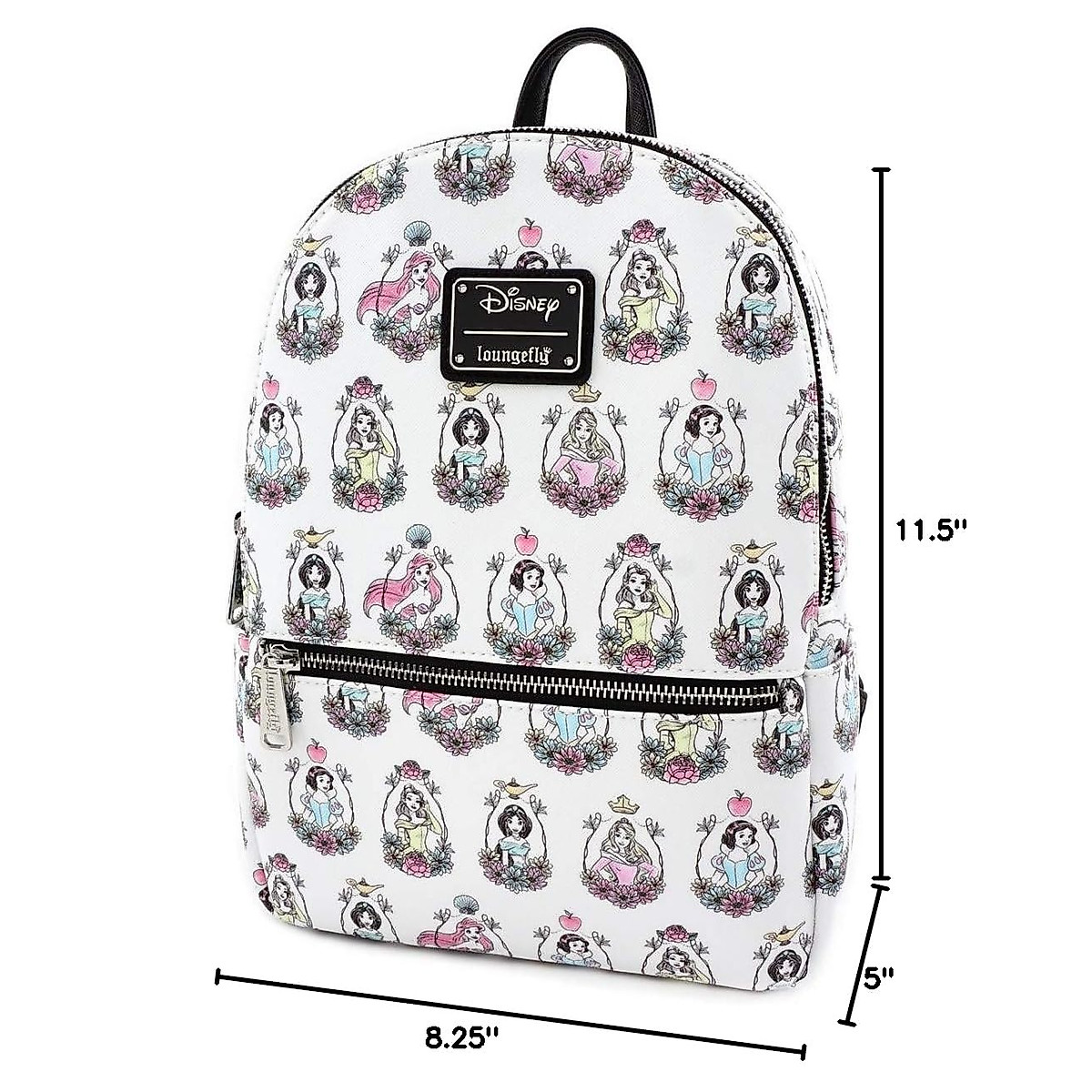 Loungefly Princess Portraits Faux Leather Mini Backpack Standard