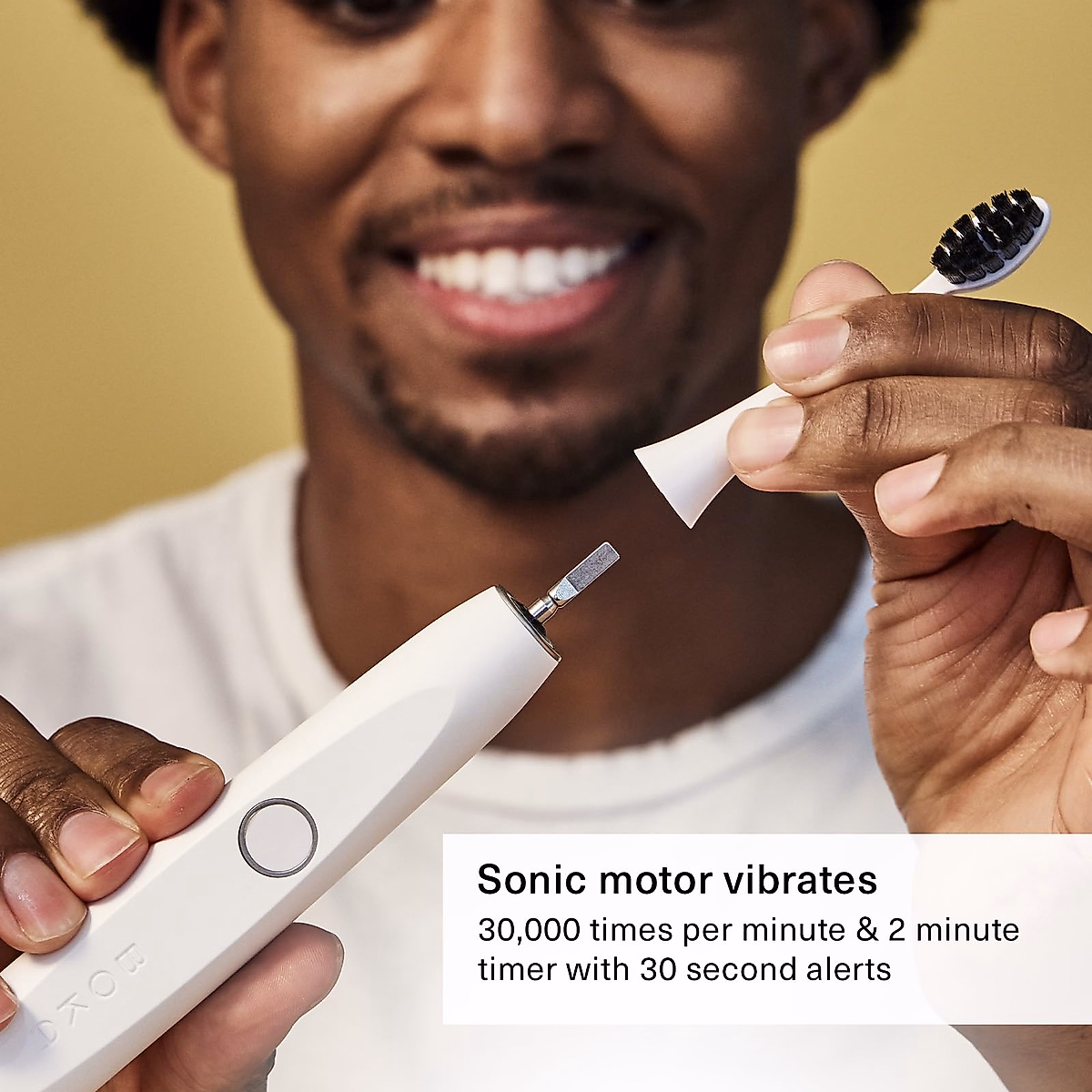 Boka Electric Toothbrush with 2 Heads - Rechargeable Sonic Powered Tooth Brush - Bristles for Deep Cleaning - Dentist Recommended Oral Care - Charging Base with Micro USB (Adults Electric Toothbrush)