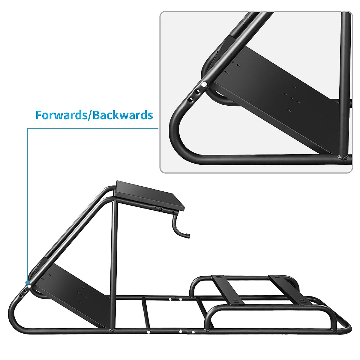 Cockpit Racing Steering Wheel Stand, Adjustable Driving Simulator Seat, Simulator Racing Seat, Driving Game Seat, Cockpit Racing Simulator Seat, Non-Folding Steering Wheel Support