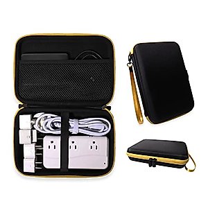 CaseSack Travel Adapter Case for BESTEK Universal Travel Adapter 220V to 110V Voltage Converter, All in one Organizer for Converter, Adapter, USB Adapter, T7 PSS and USB Flash Drive