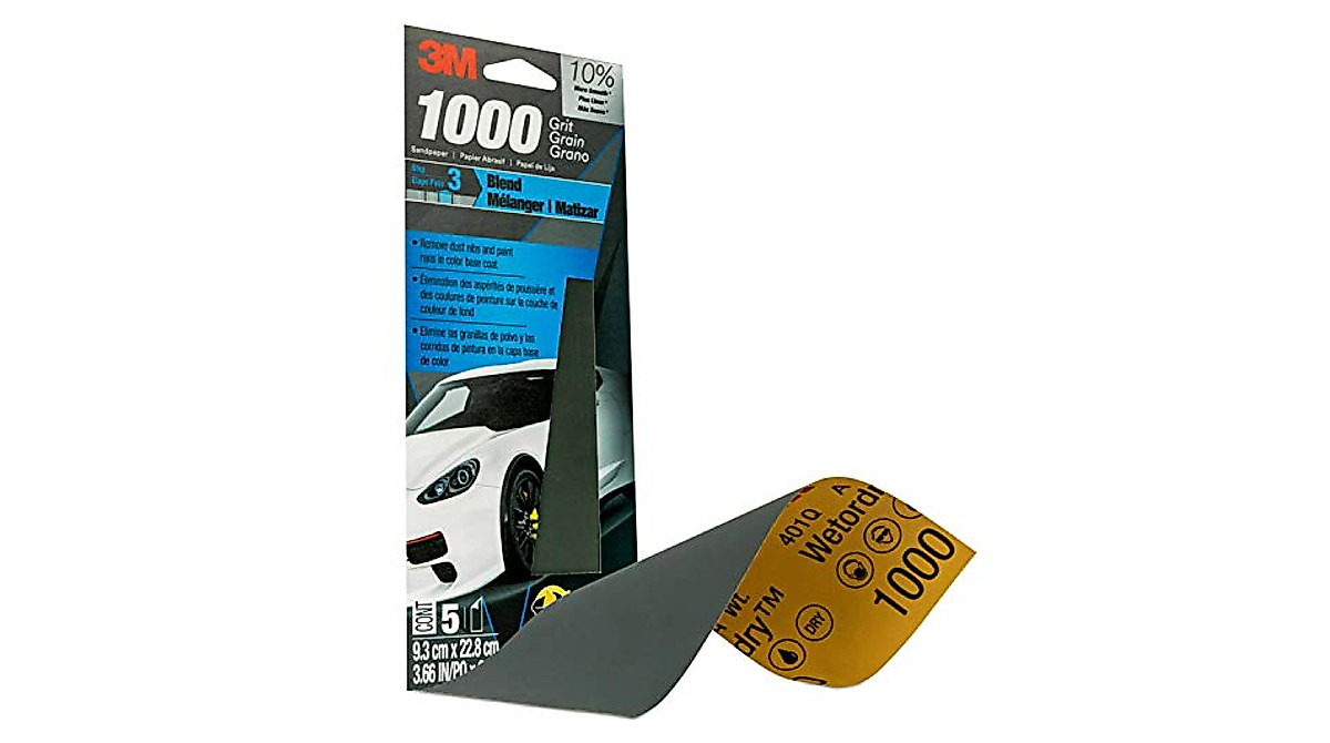 3M Wetordry Sandpaper, 03001, 1000 Grit, 3 2/3 in x 9 in — 🛍️ The ...