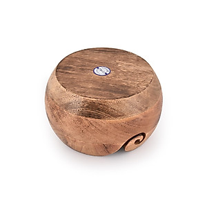 NIRMAN Wooden Yarn Bowl Portable Knitting Yarn Bowl Christmas Gifts for Women Knitting Crochet Knit Picker Yarn Bowl (7" x 7" x 4'')