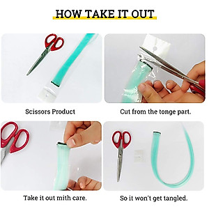 KGBFASS 32Packs Colored Hair Extensions 20Inch Straight Color Clip in on Hair Extension Rainbow Party Highlights Synthetic Hairpiece for Girls (16 colors)