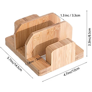 Kunovo Bamboo Pot Lid Holder,Cutting Board Organizer,Baking Sheet/Pan Organizer Rack for Cabinet (GGJ-A)