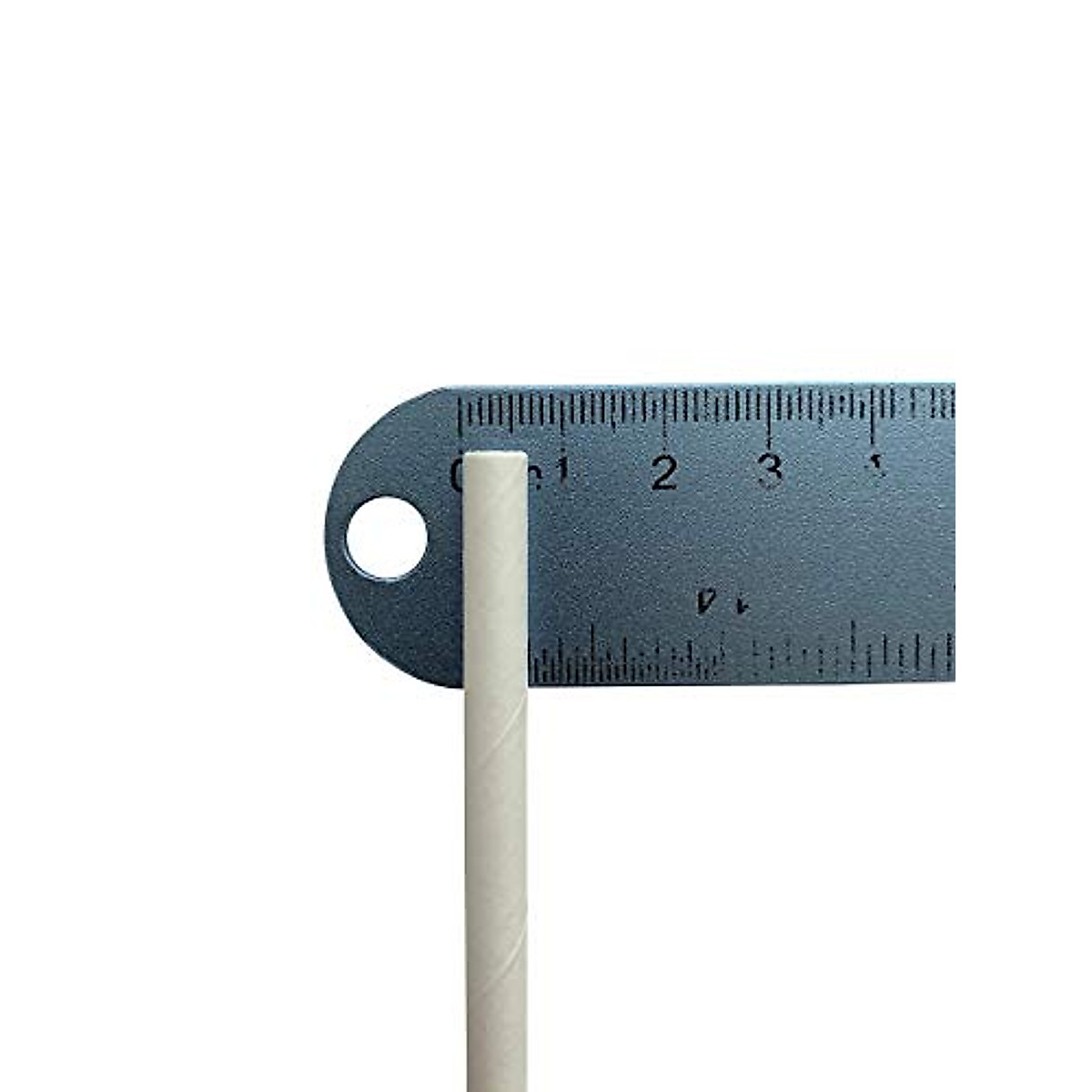 Kingseal WHITE Paper Disposable Drinking Straws, Unwrapped, Jumbo Size, 7.75" Length, Biodegradable, Earth Friendly, Bulk Pack - 1 Box of 600 Straws (600 Count)