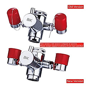 Eyewash Station with Covers, Faucet Mounted Eyewash Station Sink Attachment, Continuous Flow, First AID Emergency Eye Flush Shower for Sink, 100% ANSl Z358 Standard