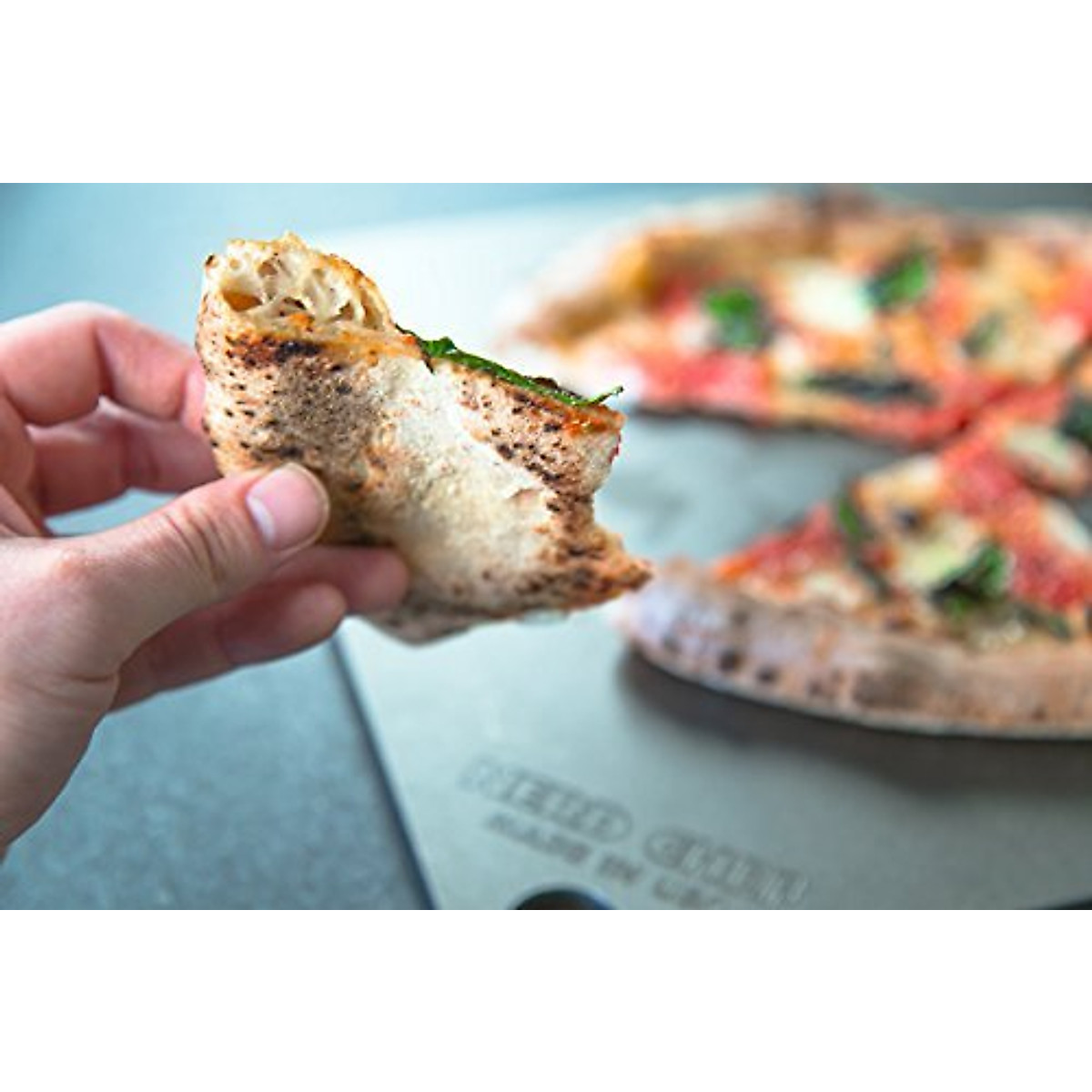 NerdChef Steel Stone - High Performance Pizza Baking | Made in USA (14.5" x 16" x 1/4") - (.25" Thick - Standard)