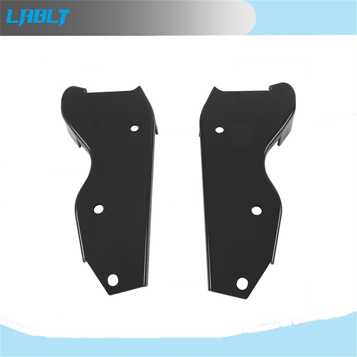 LABLT Rear Bumper Brackets Replacement for Pickup 2WD / 4WD 1964-1972, F-100, F-250, F-350, Black, Steel