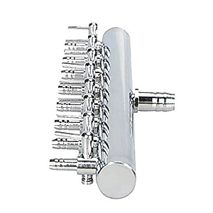 QMseller Stainless Steel Aquarium Fish Tank 8 Ways Air Flow Splitter Lever Control Valve