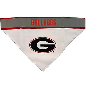 Pets First NCAA Georgia Bulldogs TIE Bandana, Small/Medium. Dog Football Reflective Bandana Scarf Bib for Pet, Cat, or Dog. The Ultimate Game-Day, Party Bandana