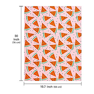 WRAPAHOLIC Fruit Wrapping Paper Sheet - 12 Sheets Watermelon Design Folded Flat for Birthday, Party, Baby Showers - 19.7 Inch X 30 Inch Per Sheet