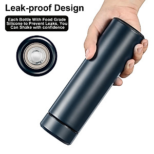 Lizhluzh 17oz Stainless Steel Water Bottles, Slim Water Bottle, Thermo Water Bottle, Insulated Water Bottle Keep Hot for 12 Hrs, Cold for 24 Hrs for Coffee, Drinks