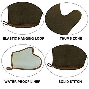 4 Pack Self Tanning Mitt Applicator Kit, with Self Tanner Mitt, Self Tan Back Applicator, Exfoliating Glove, Flat Top Face Tanner Brush, Tan mit for Self Sunless Tanner (brown)