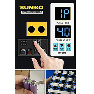 CNCEST Spot Welder, Spot Welder Machine with 738AL Telescopic Arms, Handheld Hot-air 18650 Pulse Welding Machine, 110V 3.6KW