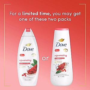 Dove Body Wash Rejuvenating Pomegranate & Hibiscus for Renewed, Healthy-Looking Skin Gentle Skin Cleanser with 24hr Renewing MicroMoisture 20 oz