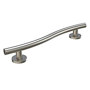 Keeney GB2022-16BN Wave Grab Bar 1.25 Dia x 16 In., Brushed Nickel