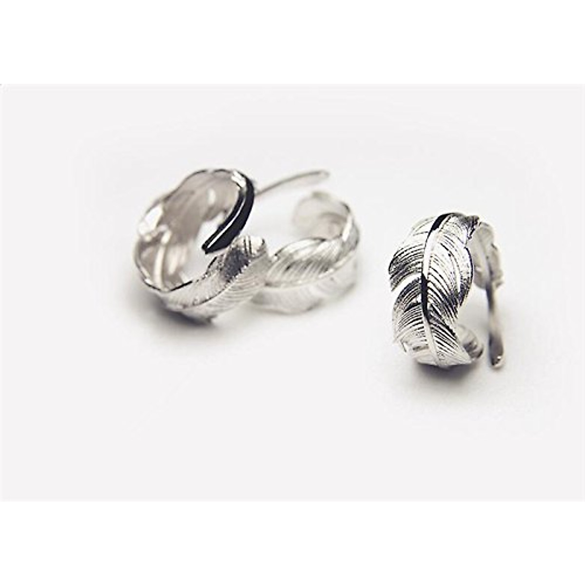 Helen de Lete Simple Style Original Feather From Heaven 925 Sterling Silver Open Ring