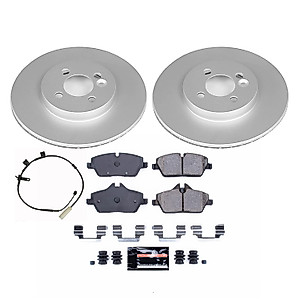 Power Stop CRK8842 Front Geomet Coated Brake Rotor and Pad Kit For Mini Cooper 2011 [Model Specific]
