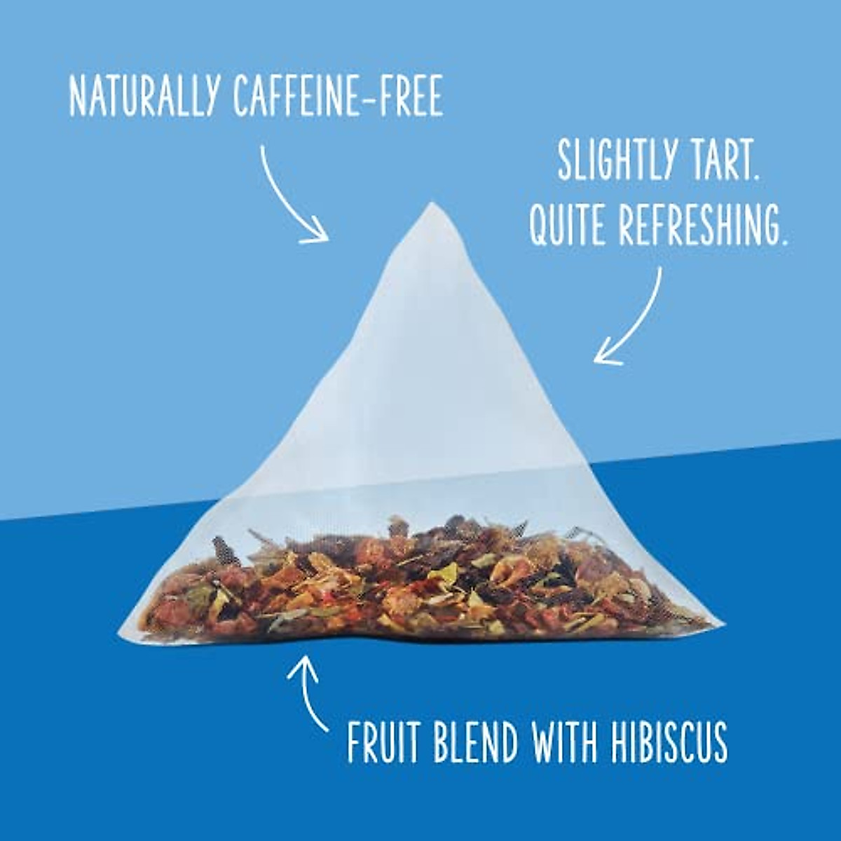 Two Leaves and a Bud Alpine Berry Herbal Tea Bags, Naturally Caffeine Free, Whole Leaf Herbal Tea with Hibiscus in Compostable Sachets, Hot or Iced, 15 Count (Pack of 1)