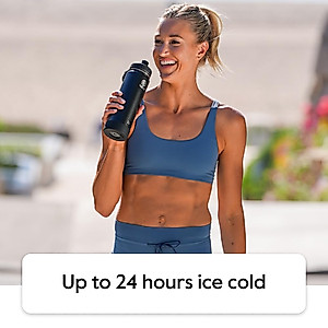 Takeya Actives Water Bottle with Straw Lid - Durable & Easy-Care Water Bottle with Stainless Steel Insulation - BPA-Free Lid with Carry Handle & Straw - Dishwasher-Safe - 24 oz, Lilac