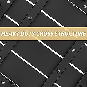 JINLLY Outdoor Side Table, 18 Inch Patio Wood Adirondack Table, Small Round Outside Wooden End Tables for Pool, Porch, Garden, Balcony, Beach, Black