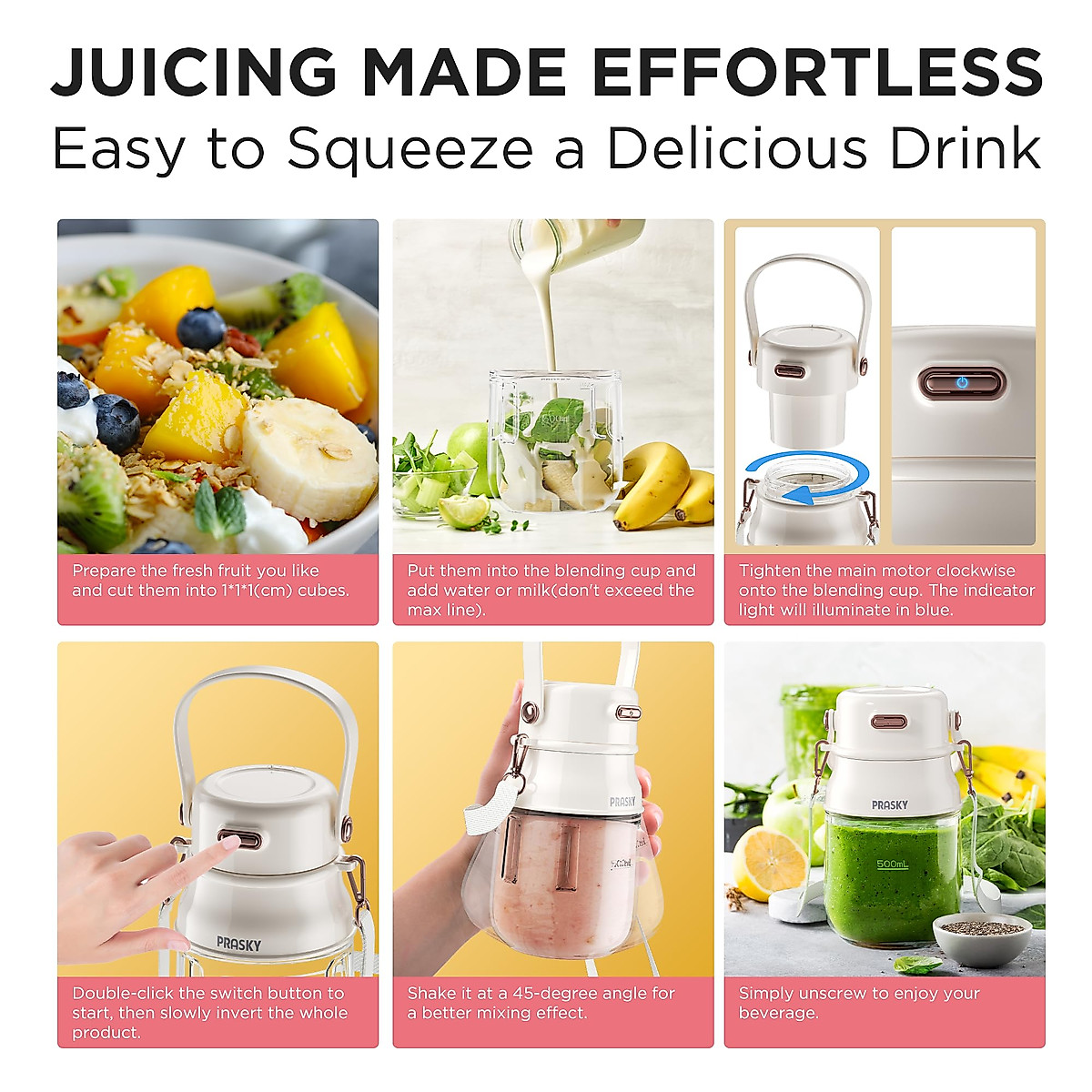 Professional Blenders and Portable Juicer Cup